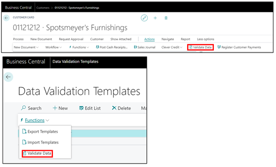 Clever Dynamics - Validate Data